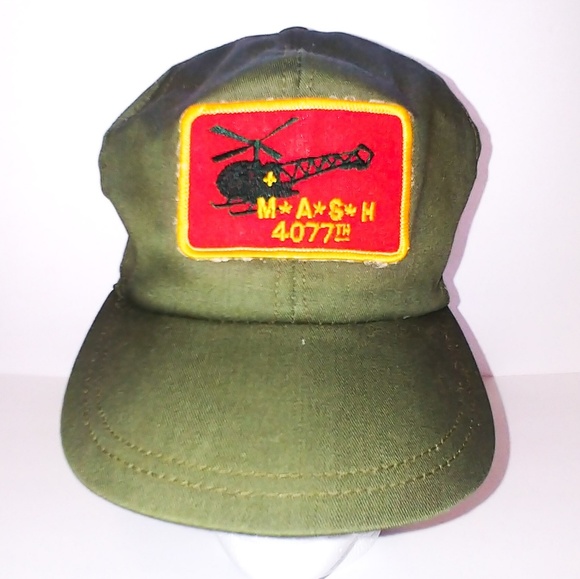 Accessories | Vintage Mash 477th Khaki Green Snapback Hat Cap | Poshmark